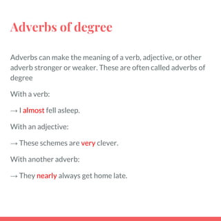 Adverbs and adverbials | PPTX