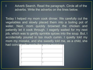 Adverbs exercises (1) | PPTX