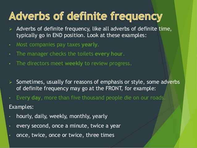 Adverbsfrequency