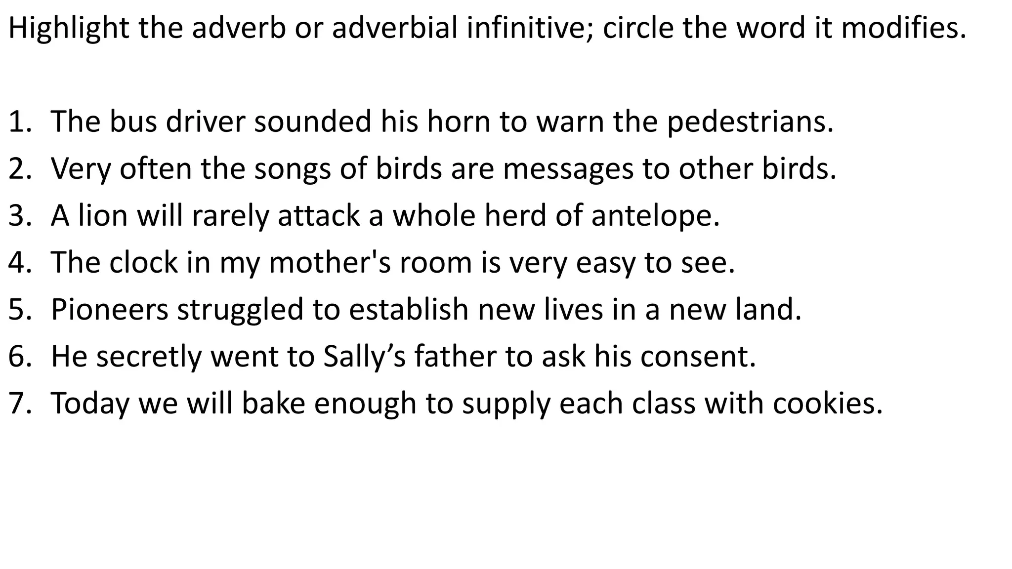 Adverbs and Infinitives used as AdverbAdverbs&infinitives grade8 | PPTX