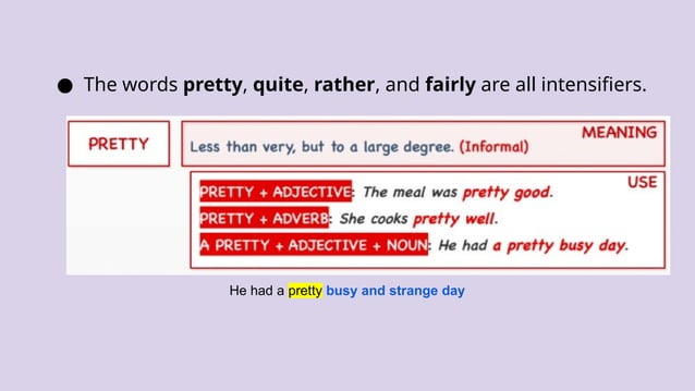 Adverbs and Intensifiers- gradable and non gradable adjectives.pptx