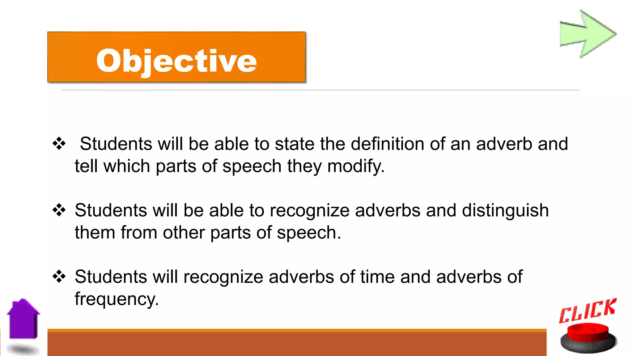 Adverbs frequency | PPT