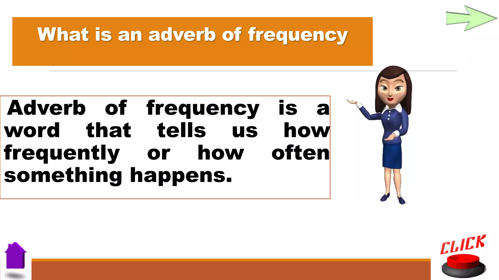 Adverbs frequency | PPTX
