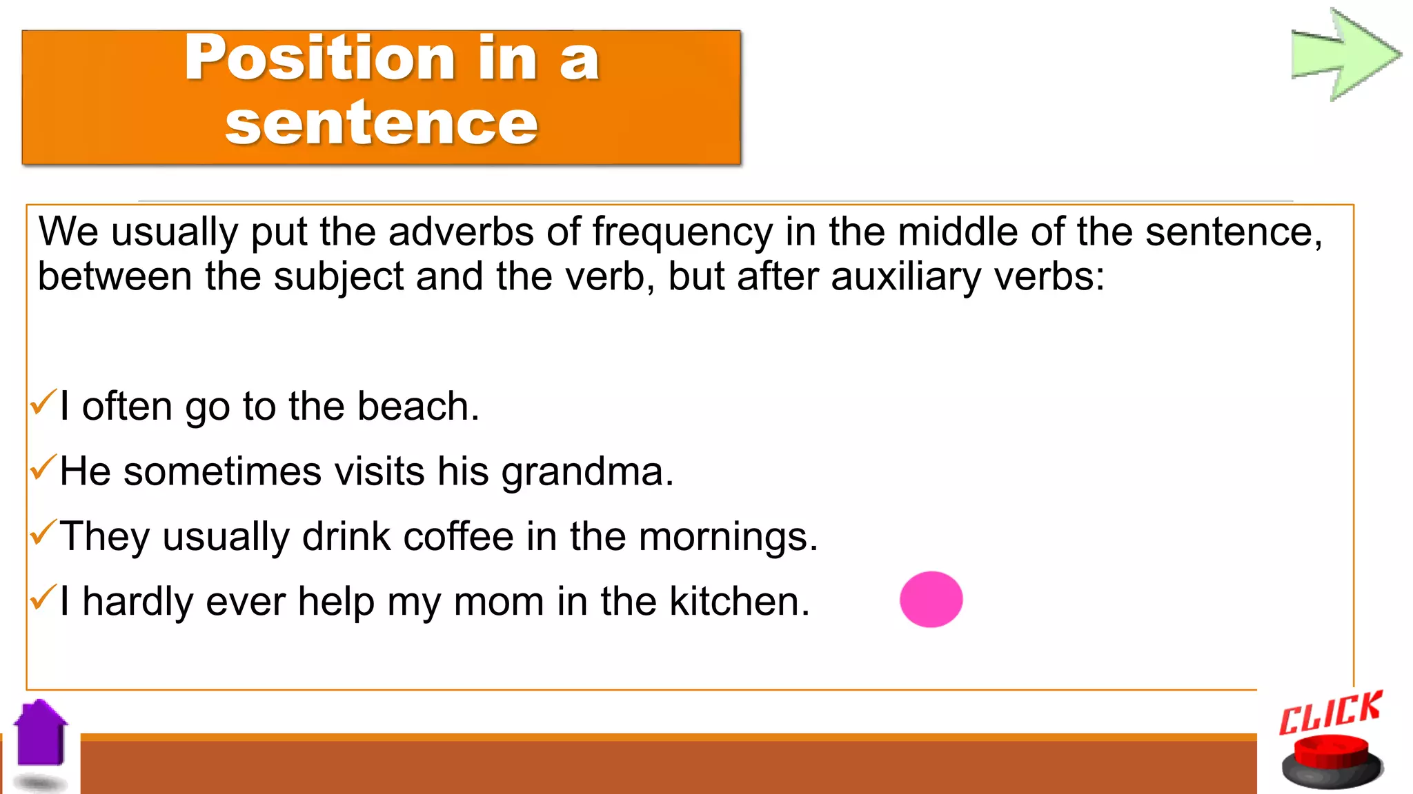 Adverbs frequency | PPTX