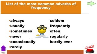 Adverbs frequency | PPTX