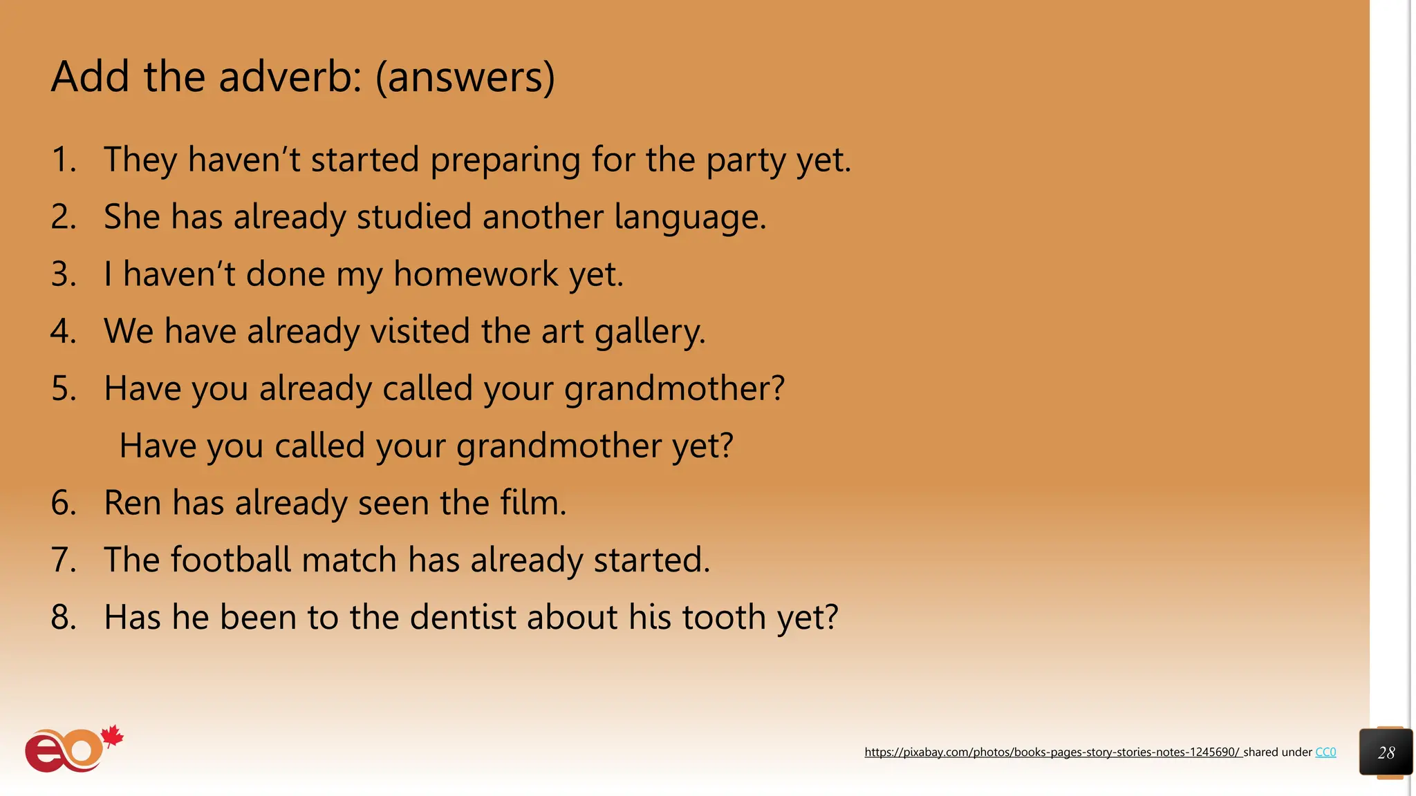 AdverbsJustYetAlreadyStillEOlunch&learn.pptx