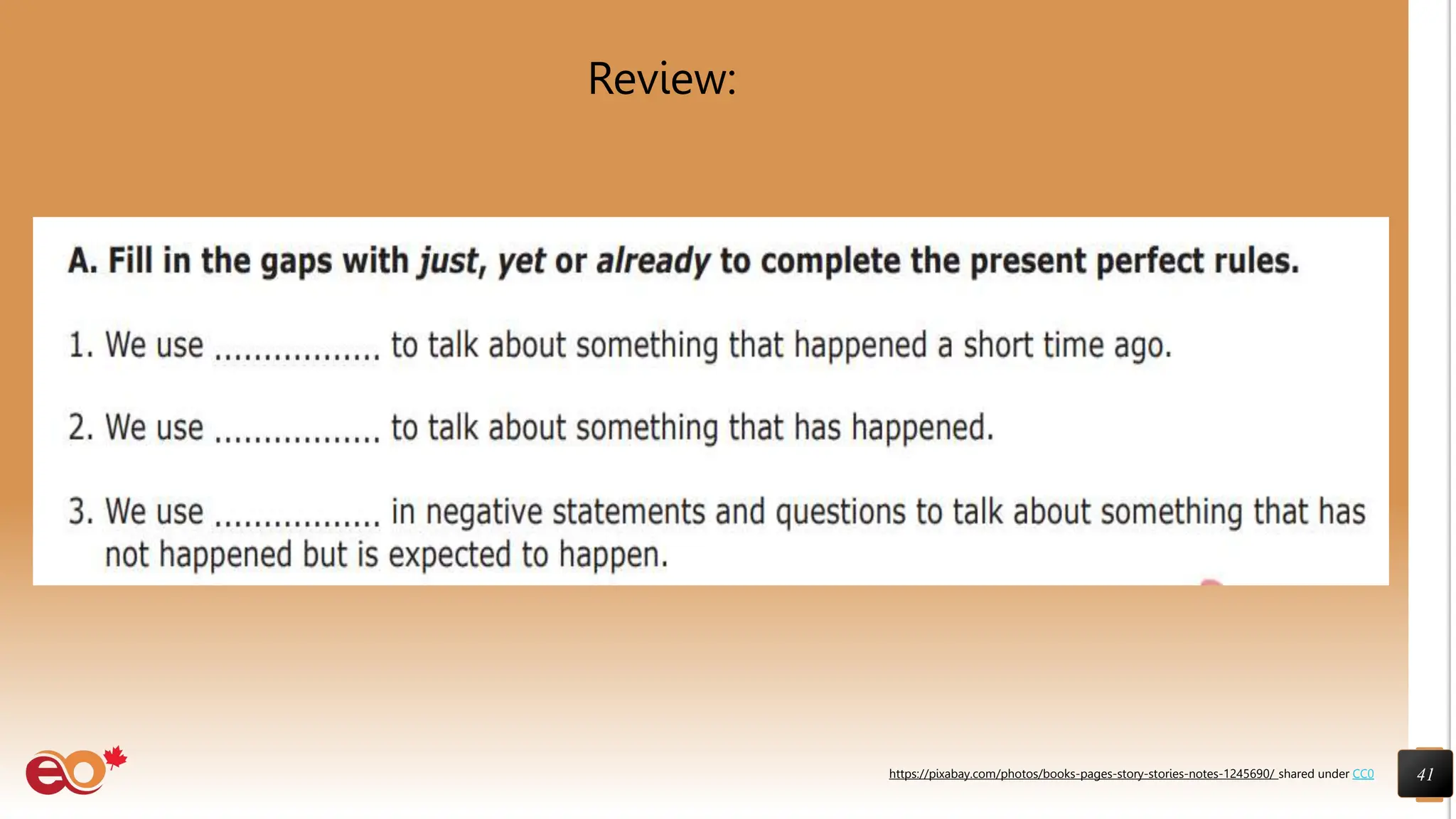 AdverbsJustYetAlreadyStillEOlunch&learn.pptx