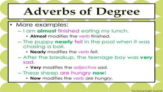 Adverbs of degree | PPTX