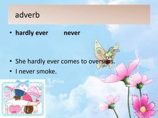 Adverbs of frequency | PPTX