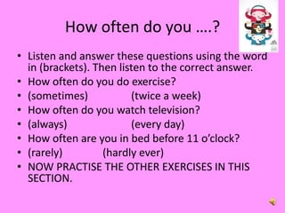 Adverbs of frequency | PPTX
