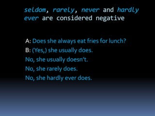 Adverbs of frequency | PPTX