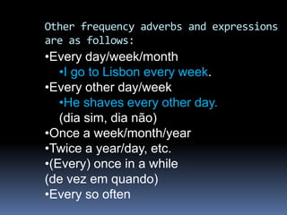 Adverbs of frequency | PPT