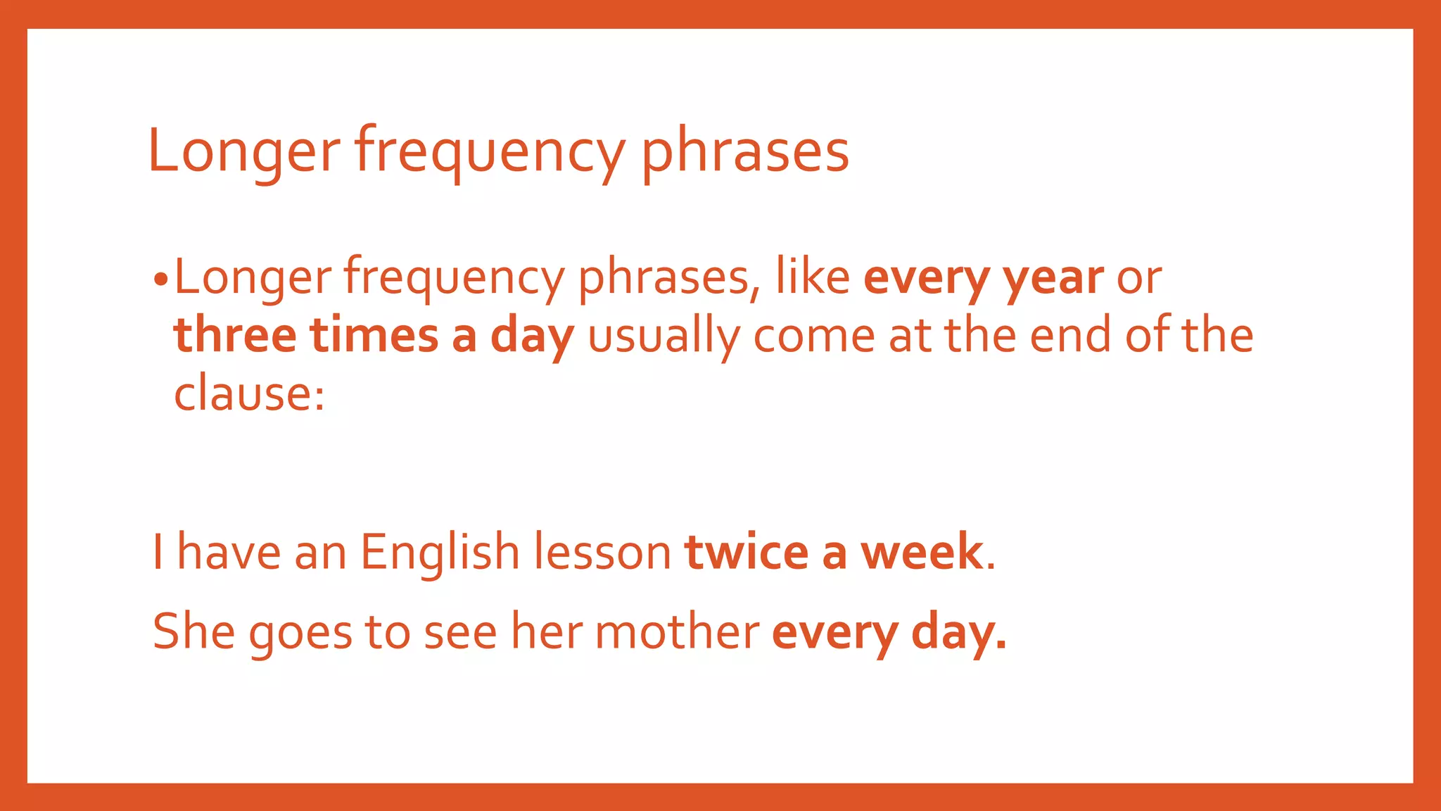 Adverbs of frequency | PPTX