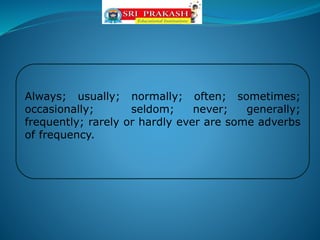 Adverbs of frequency | PPTX | Hinduism | Religion & Spirituality