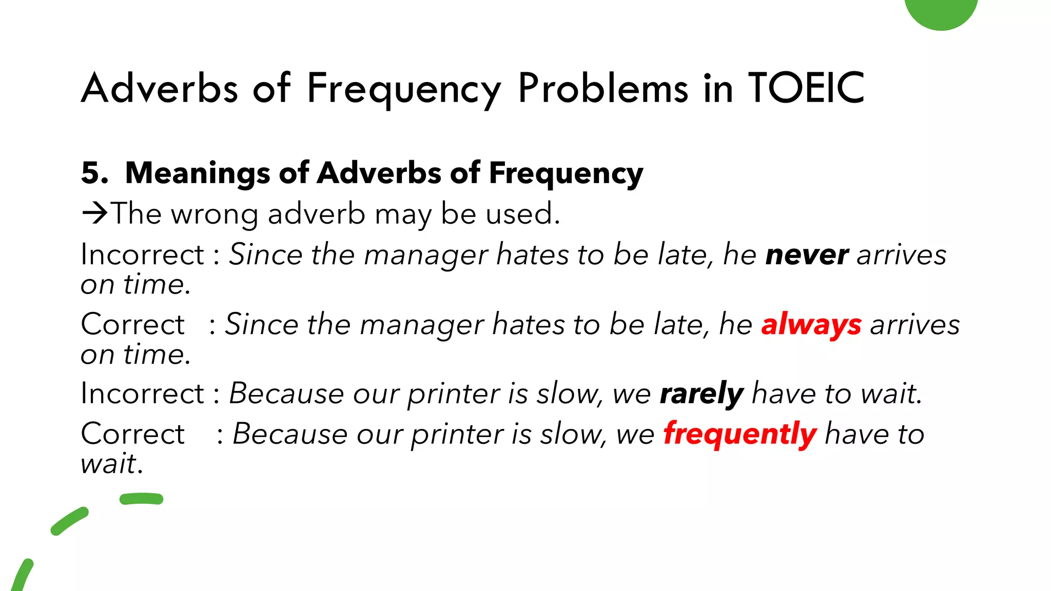 Adverbs Of Frequency | PDF