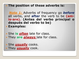 Adverbs of Frequency in English Language | PDF