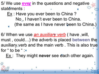 ADVERBS OF FREQUENCY - English grammar.ppt
