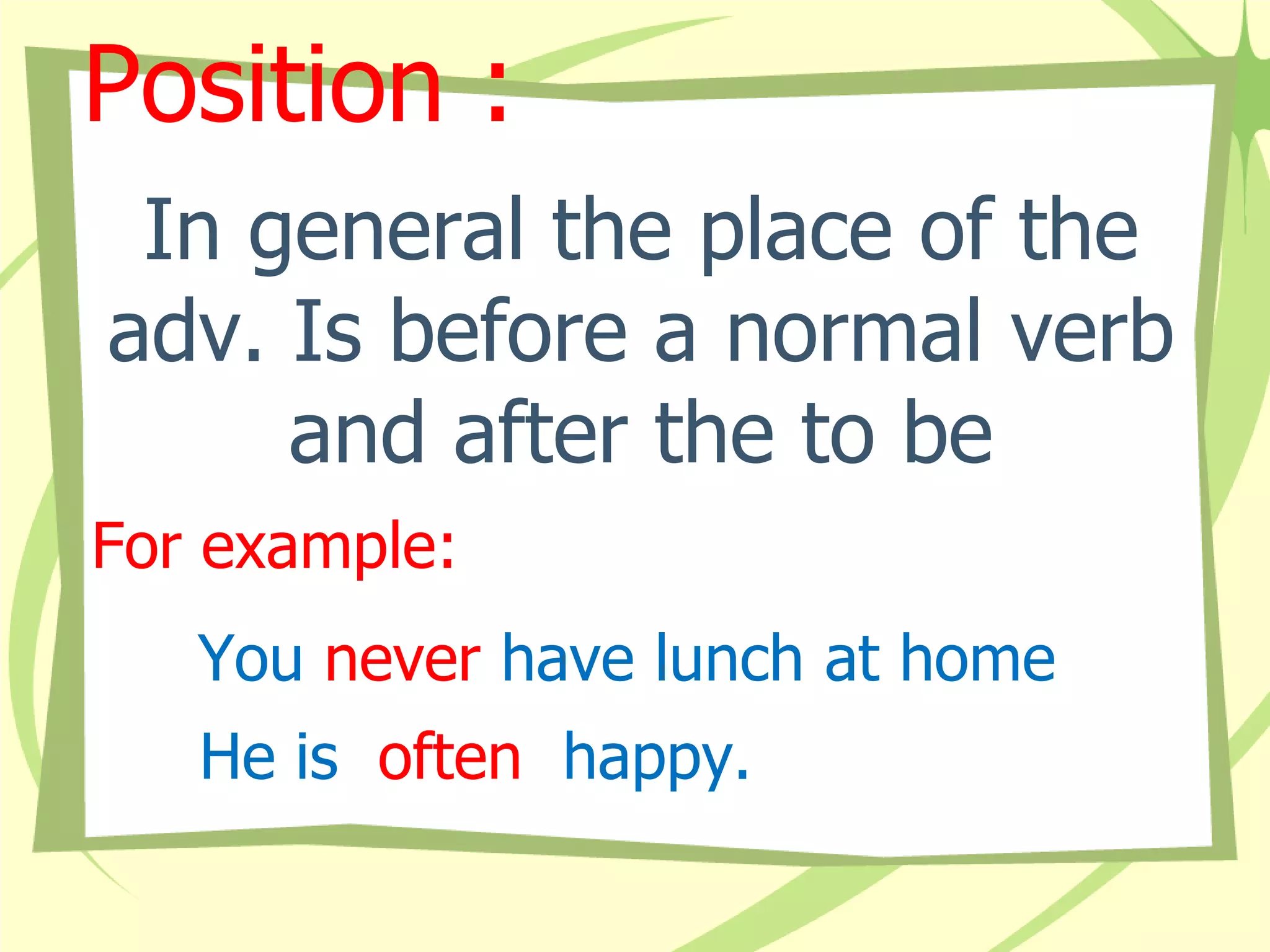 Adverbs of frequency2do | PPTX