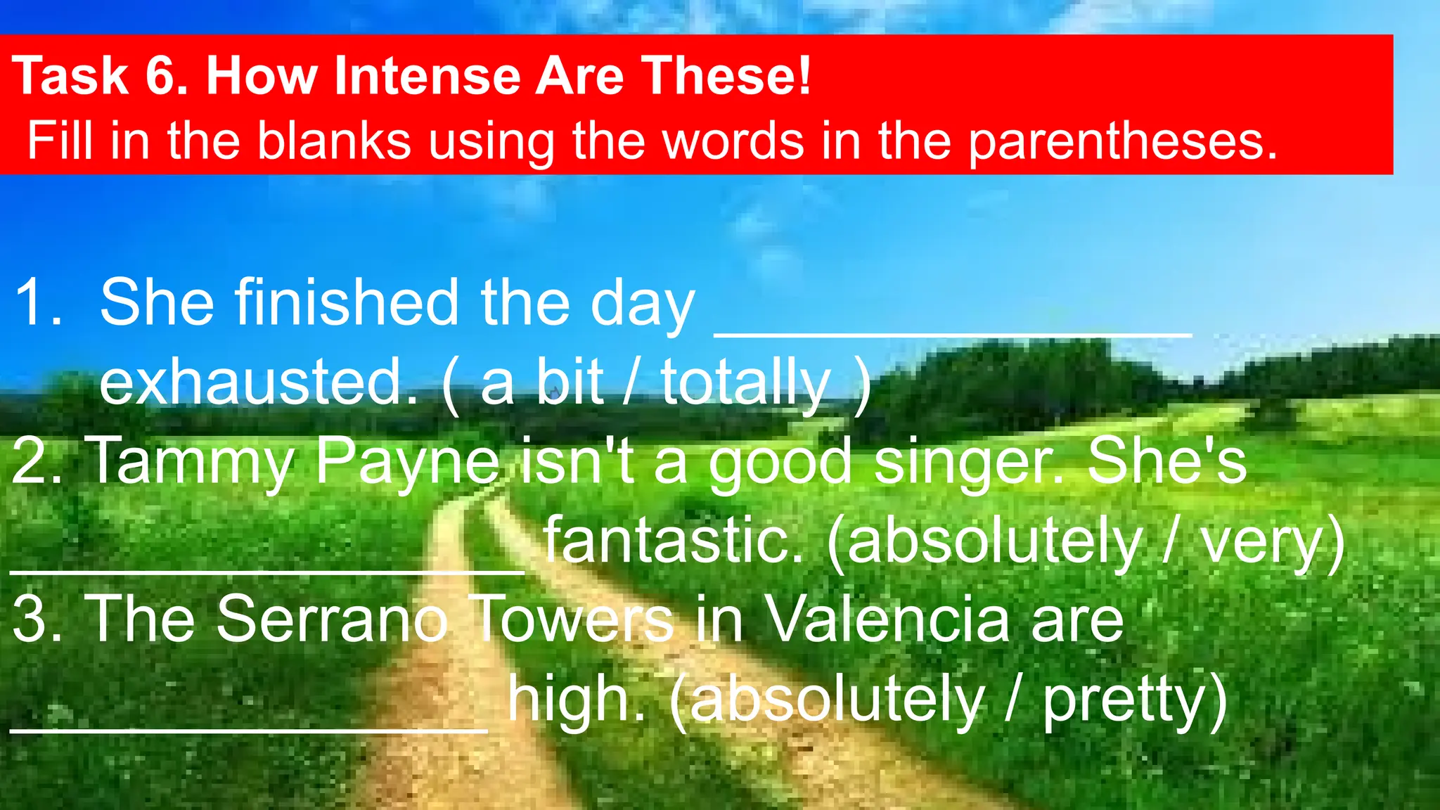 Adverbs of intensity for all grade elementary | PPTX