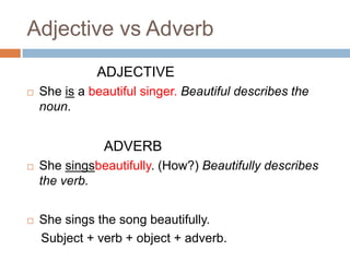 Adverbs of manner | PPTX