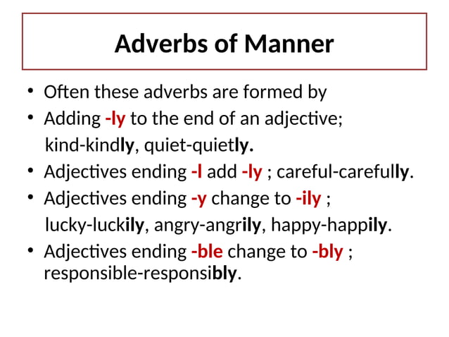 ENGLISH 5 POWERPOINT ON Adverbs of Manner.ppt