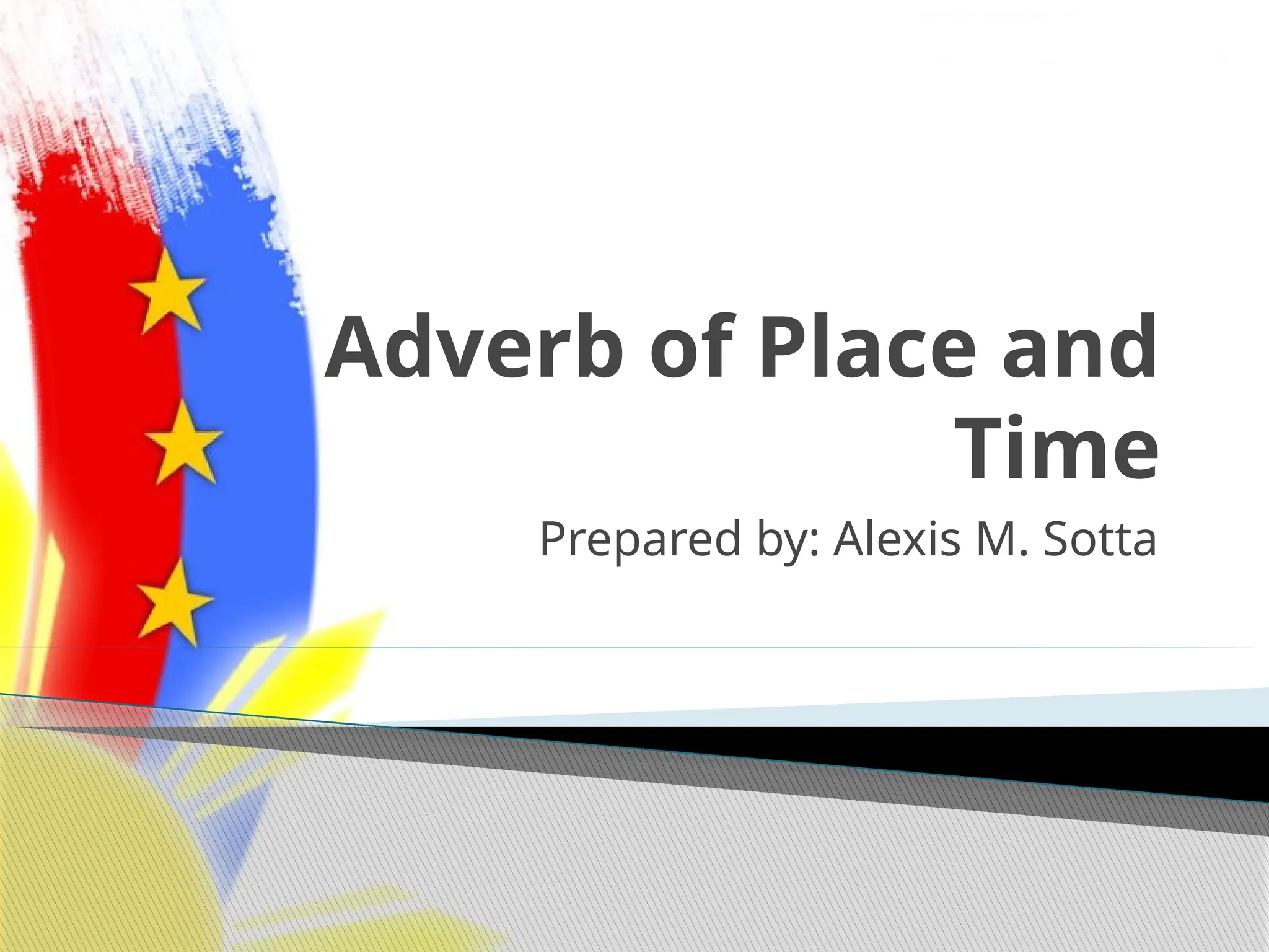 Adverbs of PlaceandTime.pptx English Lesson | PPTX