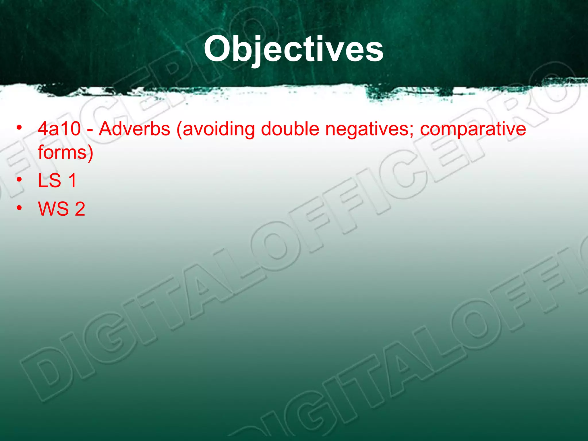 Adverbs powerpoint (ms standard 4a10) | PPT | Education