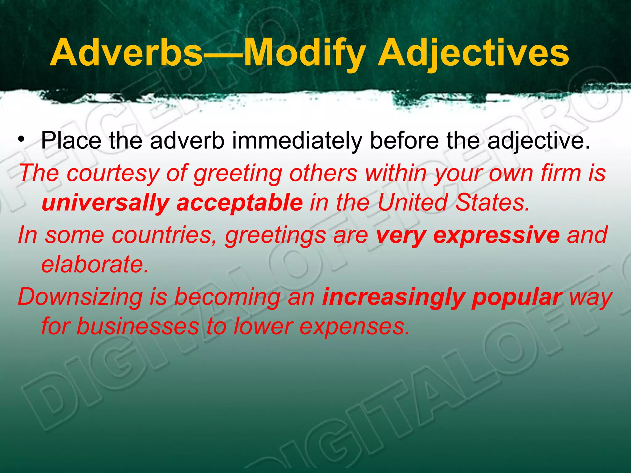 Adverbs powerpoint (ms standard 4a10) | PPT | Education