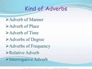 Adverbs ppt | PPTX