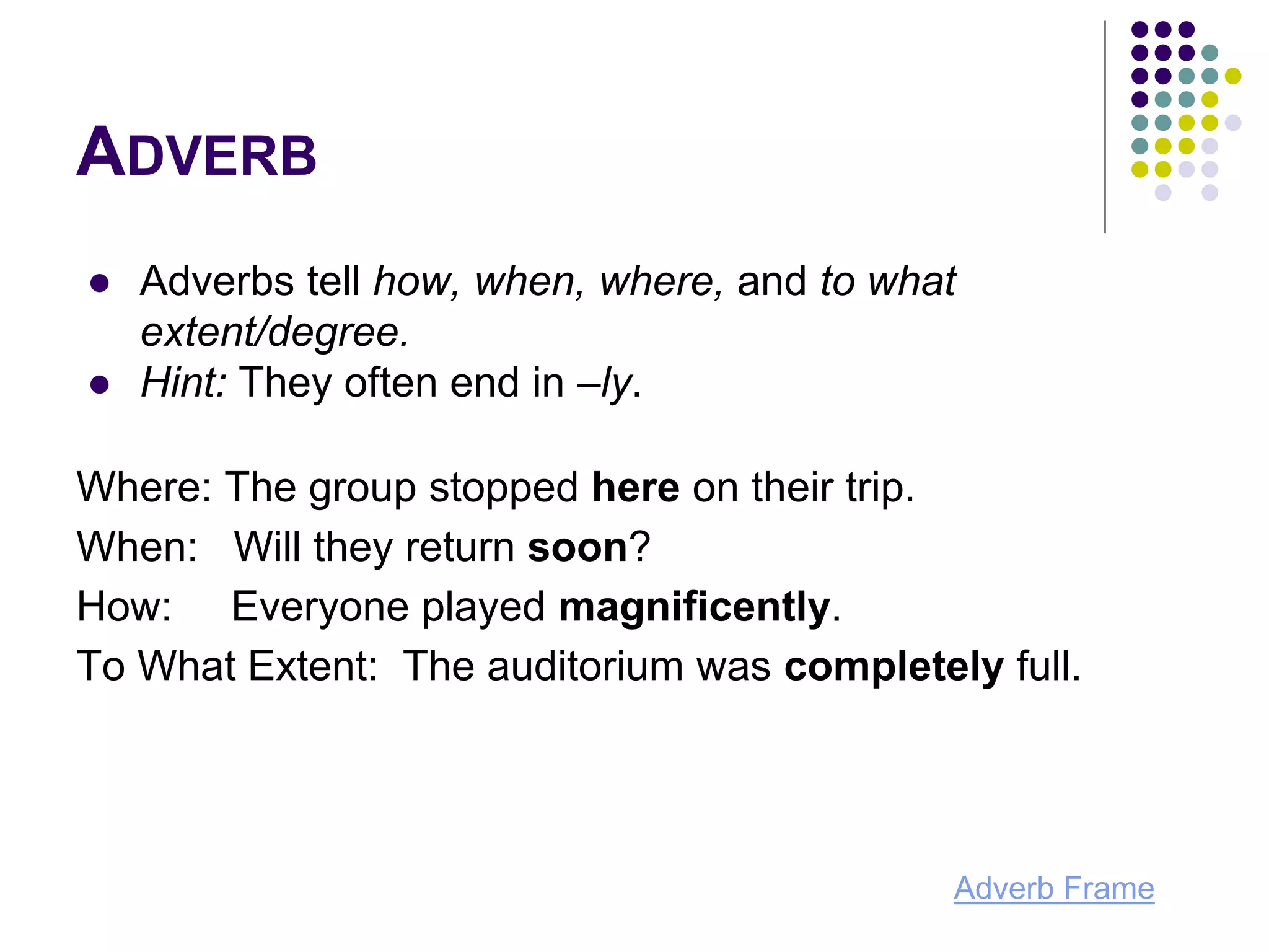 telling when, how and where | PPTX