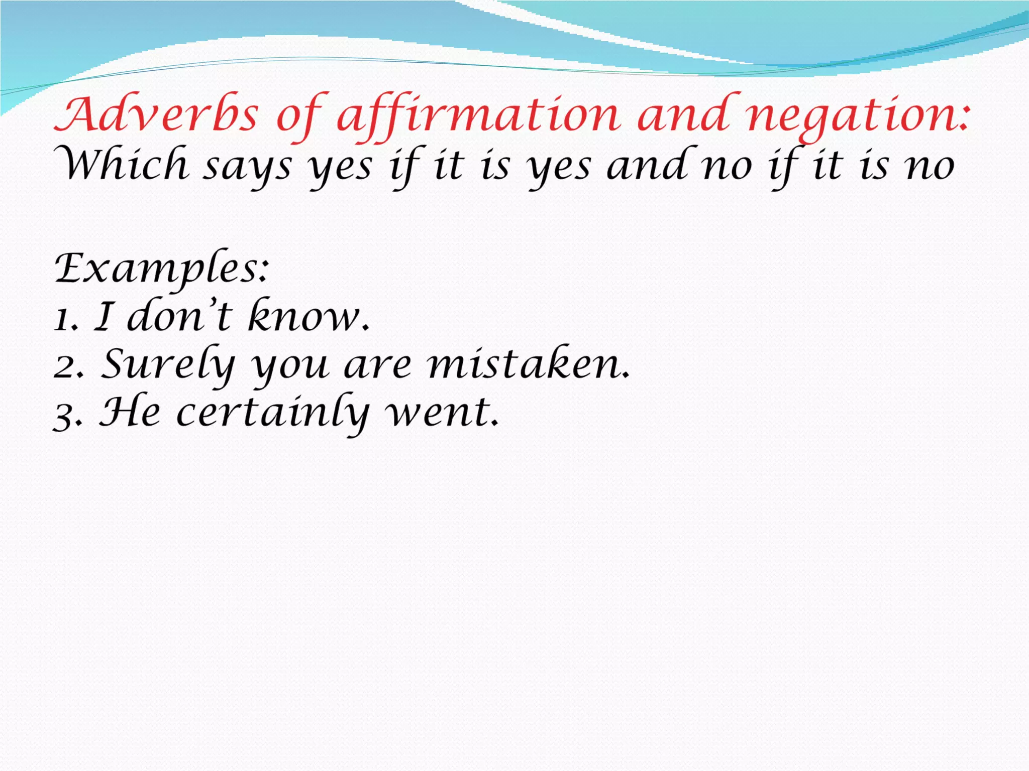 Adverbs presentation | PPT