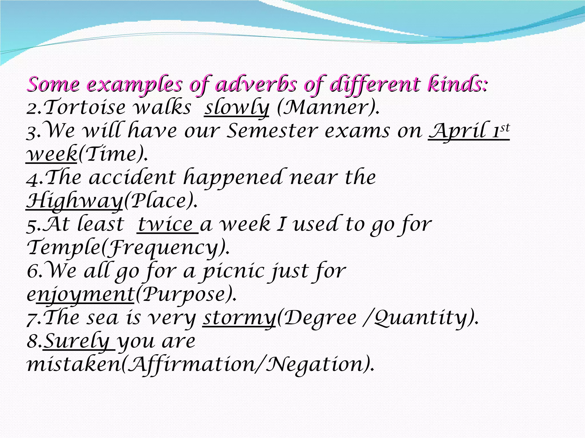 Adverbs presentation | PPT