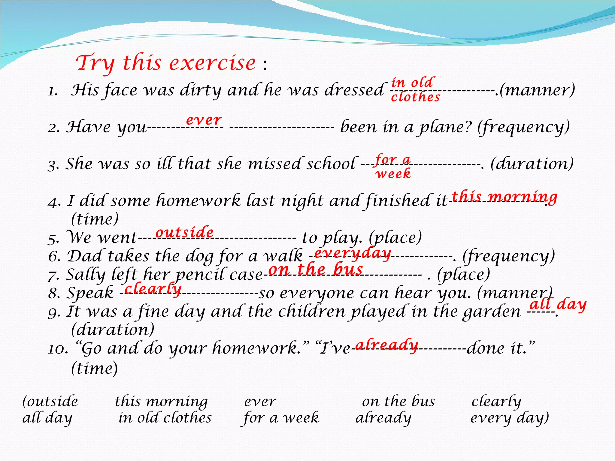 Adverbs presentation | PPT