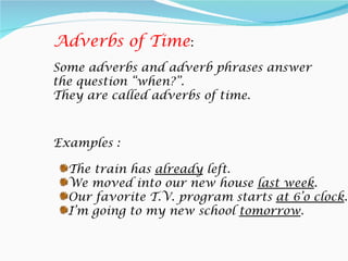 Adverbs presentation | PPT