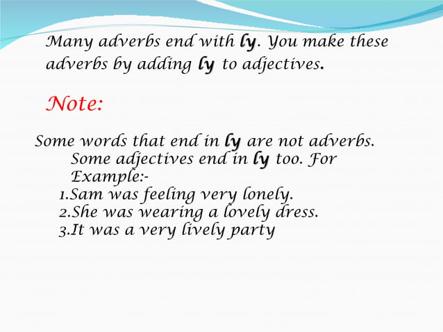 Adverbs presentation | PPT