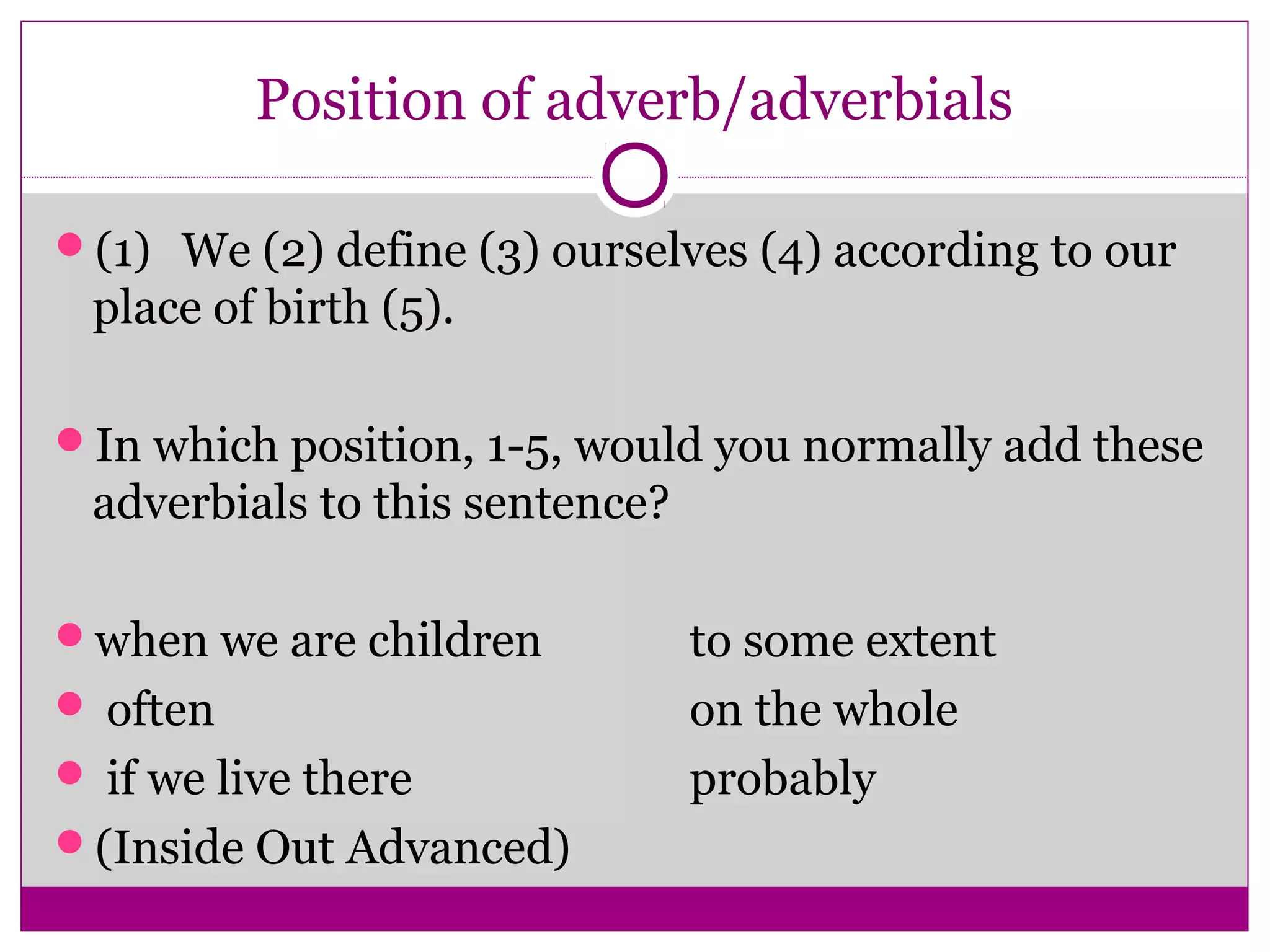 Adverbs upper int | PPT