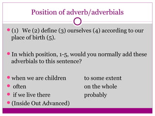 Adverbs upper int | PPT