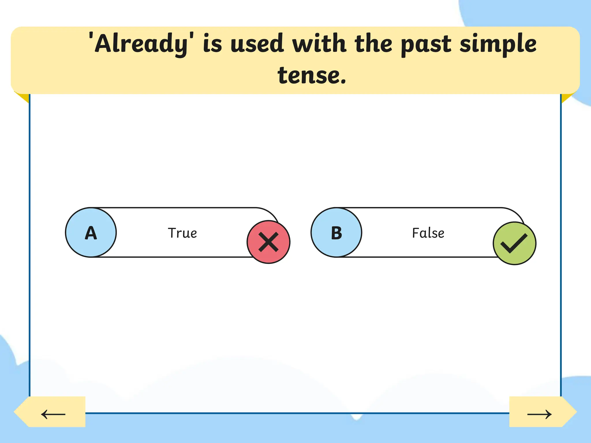 Adverb use in present perfect and adverbs use in past simple Quiz ...