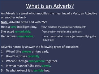 Tips on Using Adverbs | PPTX
