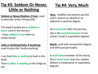 Tips on Using Adverbs | PPTX