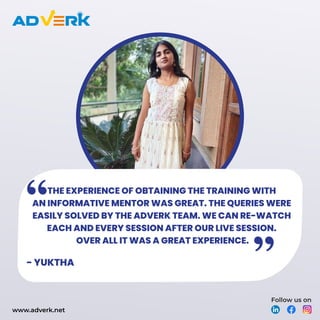 ADVERK INDUSTRIAL TRAINING PROGRAM STUDENT REVIEW | PDF