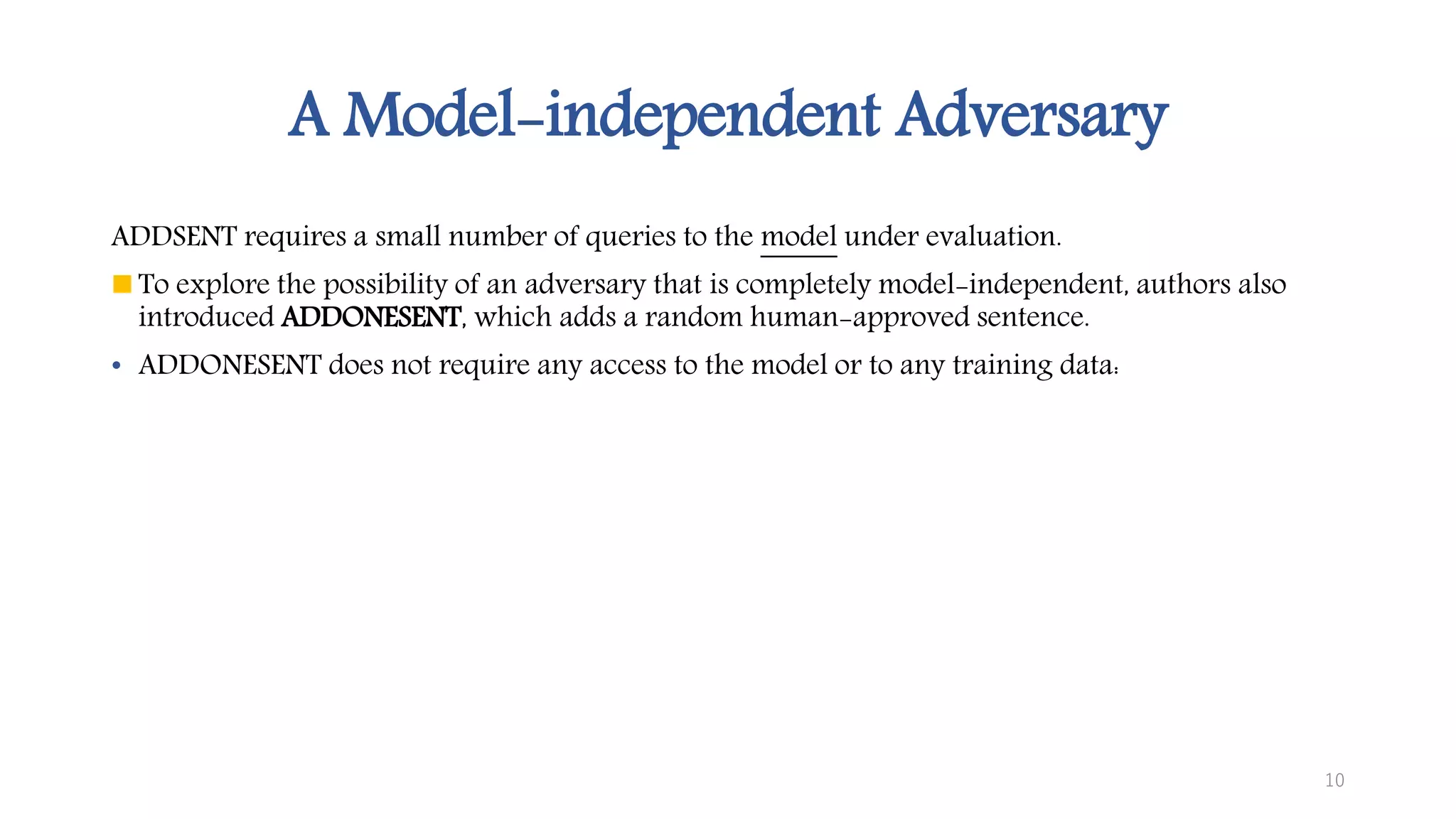 Adversarial Examples Reading Comprehension System Pptx Programming Languages Computing