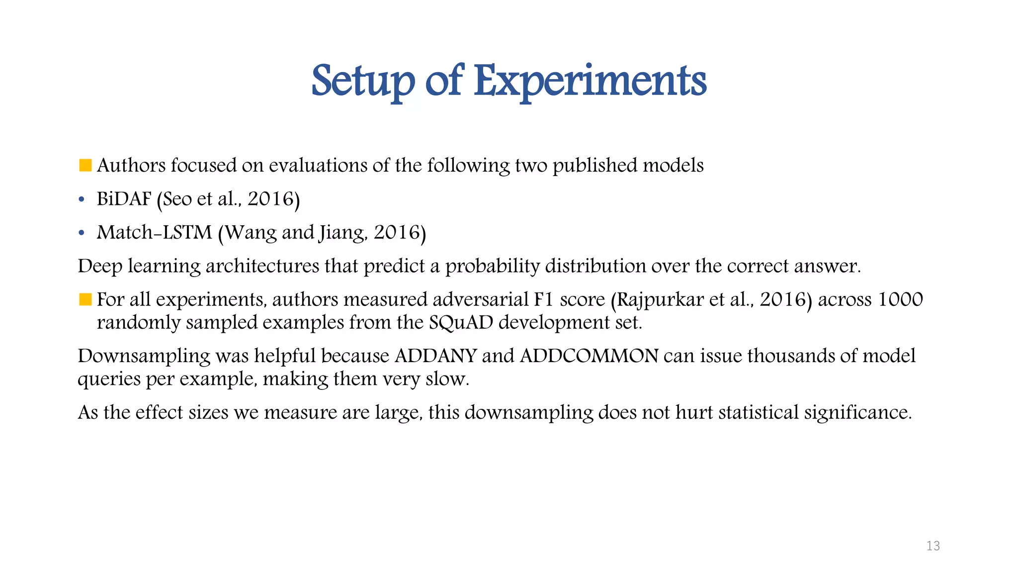Adversarial Examples Reading Comprehension System Pptx Programming Languages Computing