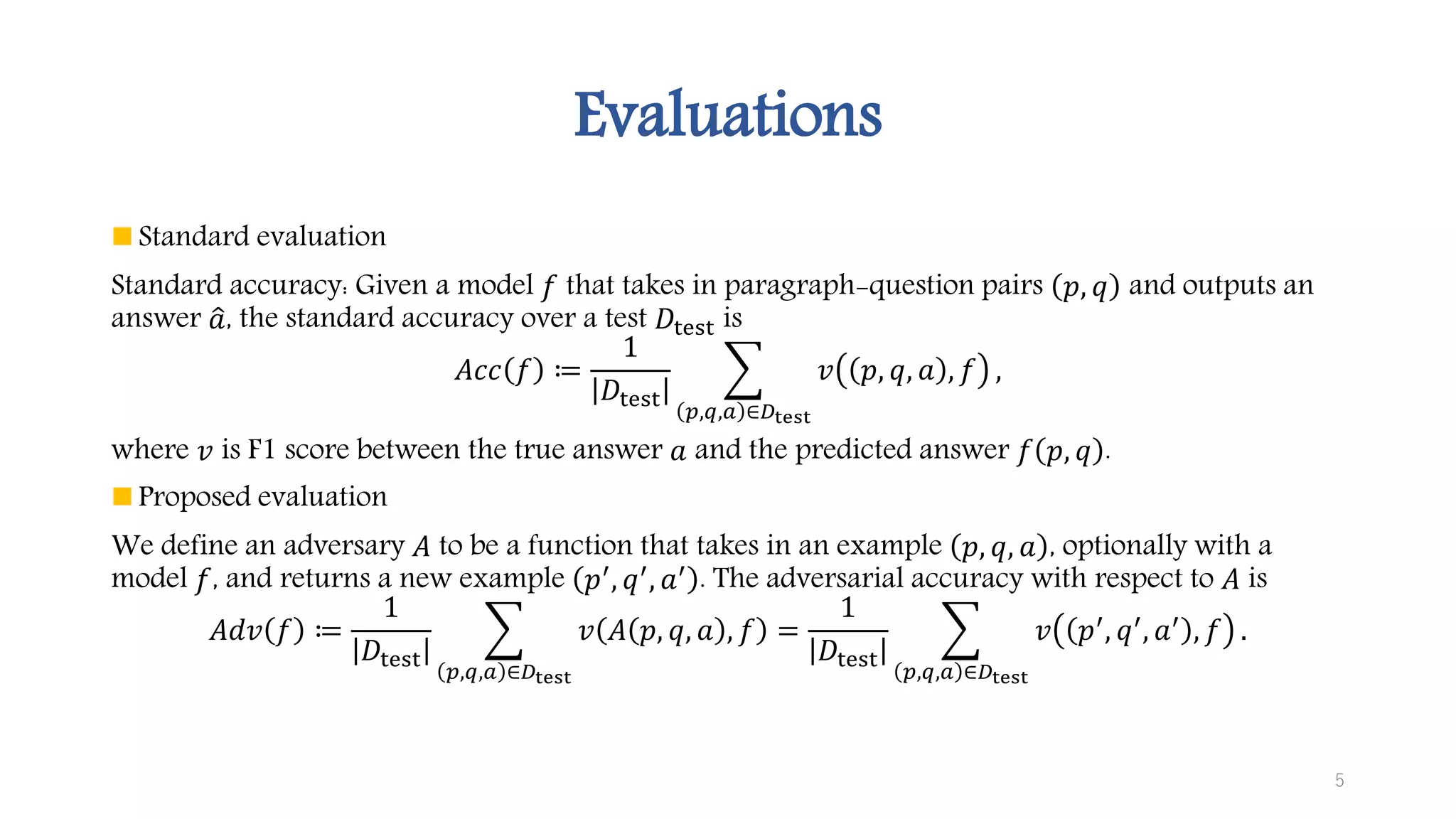 Adversarial Examples Reading Comprehension System Pptx Programming Languages Computing