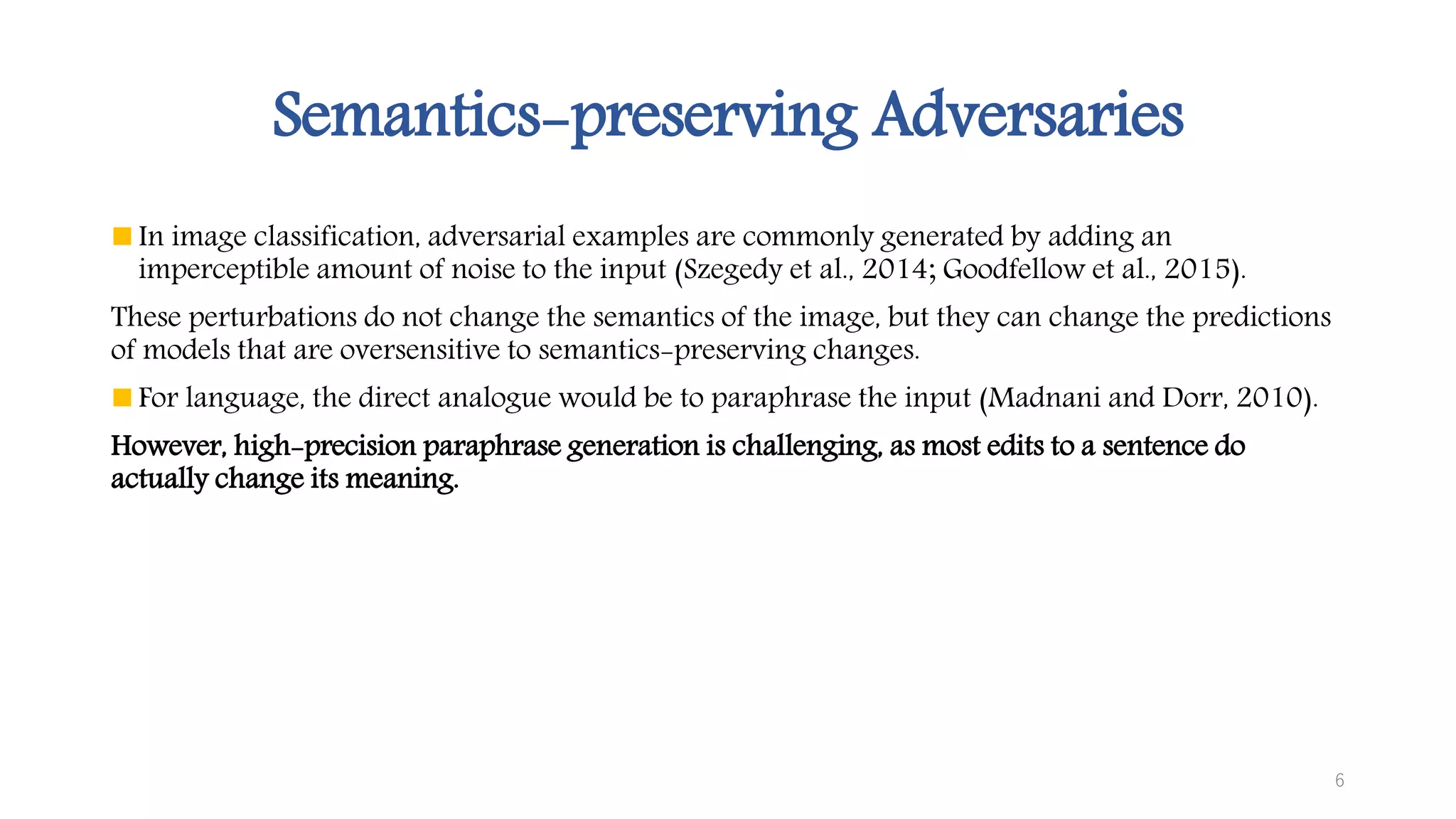 Adversarial examples reading comprehension system | PPTX | Programming Languages | Computing