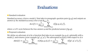 Adversarial examples reading comprehension system | PPTX | Programming ...