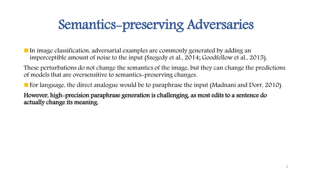 Adversarial Examples Reading Comprehension System Ppt