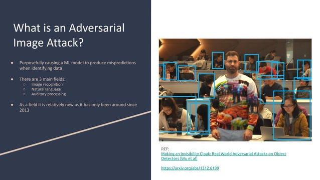 Presentation about adversarial image attacks | PDF