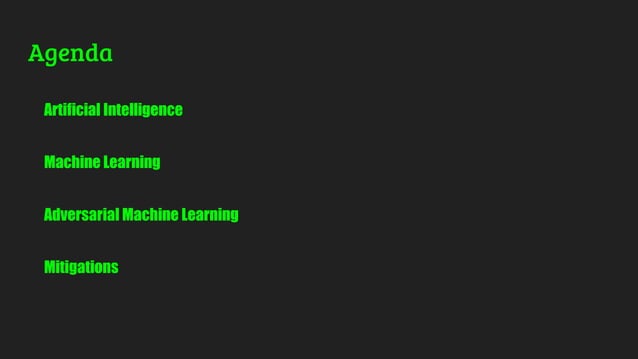Adversarial machine learning | PPT
