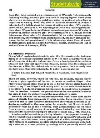 Adversarial Problem Solving Modeling An Opponent Using Explanatory Coherence | PDF